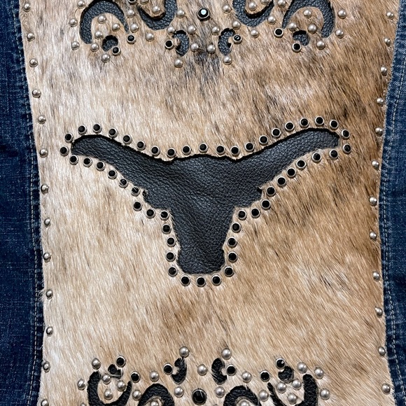 Jackets & Coats | Custom Made Cow Hide Jean Jacket | Poshmark
